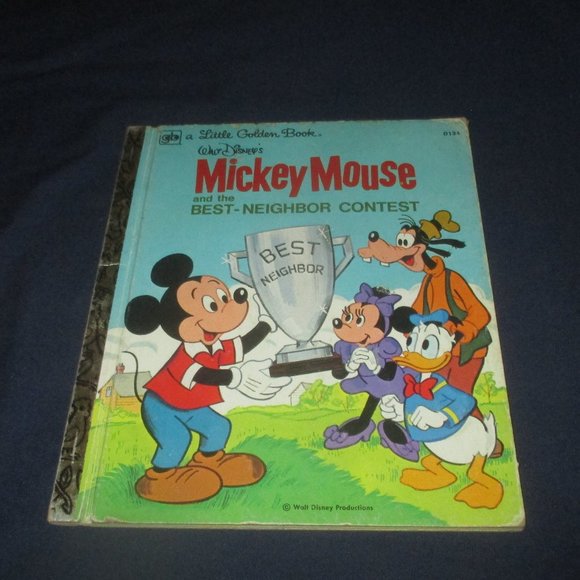 Little Golden Books | Accents | Disneys Mickey Mouse The Best Neighbor ...